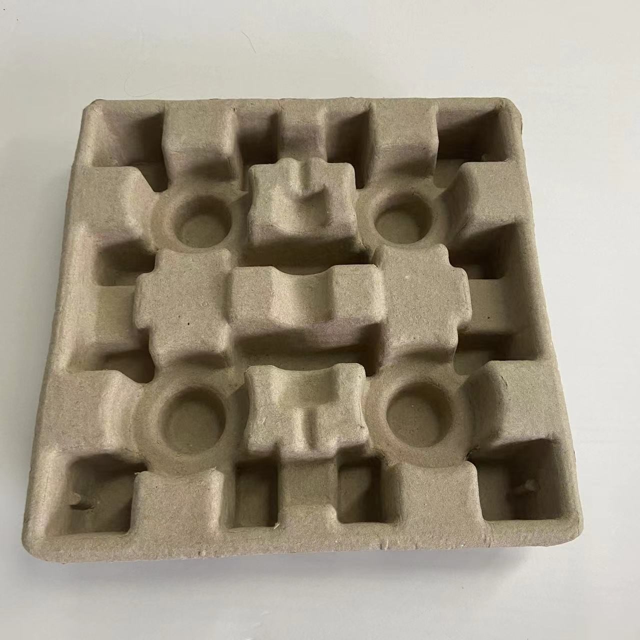 Environmentally Packaging 100% Recyclable Paper Pulp Moulded Trays